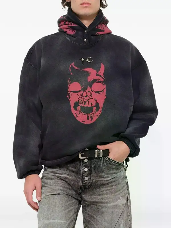 THUG CLUB Riding Skull Hoodie