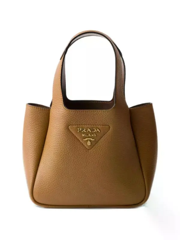 Prada Mini Leather Handbag - Neutrals