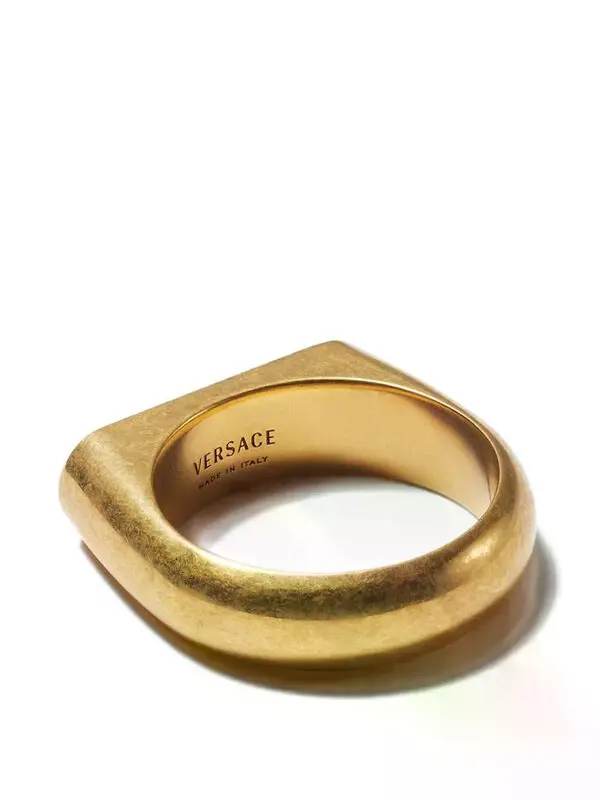 Versace Engraved Logo Ring