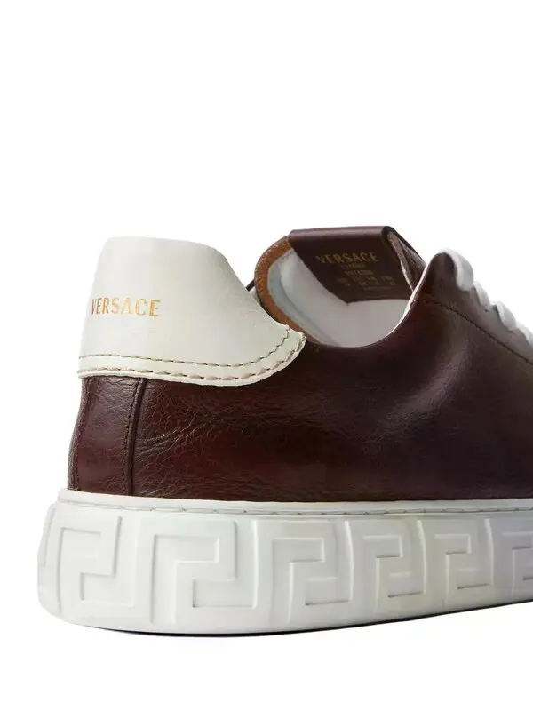 Versace Greca Leather Sneakers