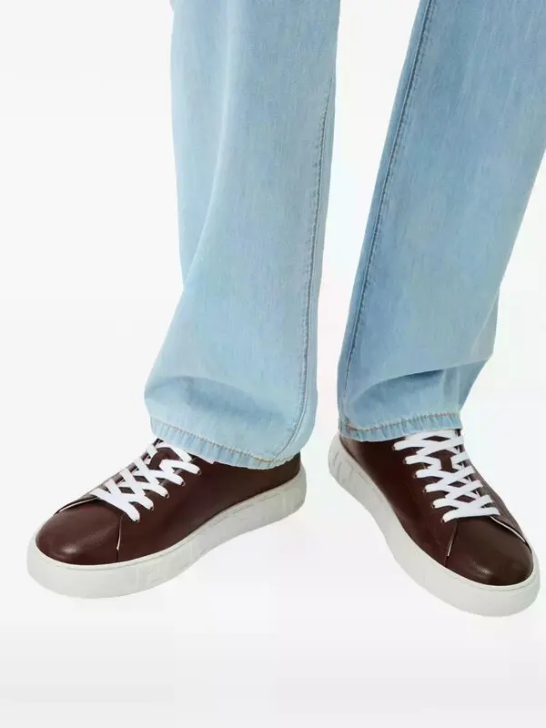 Versace Greca Leather Sneakers