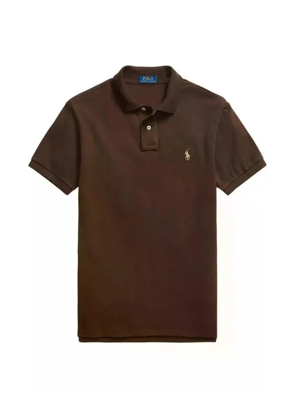 Polo Ralph Lauren Mesh Pony-embroidered Polo Shirt - Brown