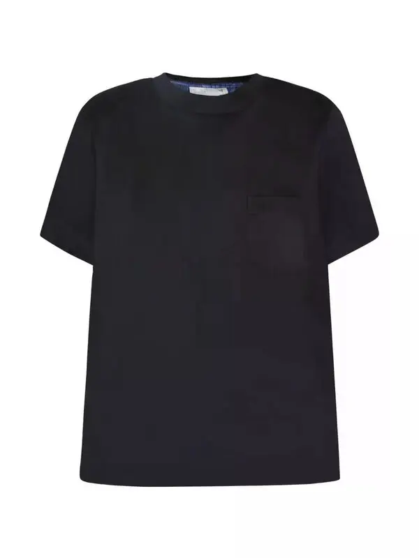 Sacai Pleated-back T-shirt - Black