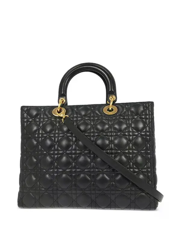 Dior Lady Leather Handbag - Black