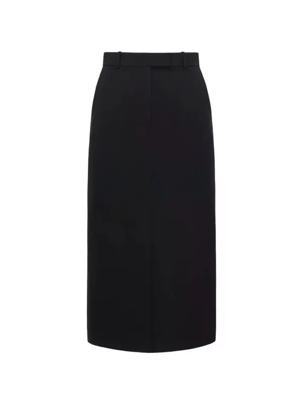 THE ARKOW Anastasia Midi Skirt - Black
