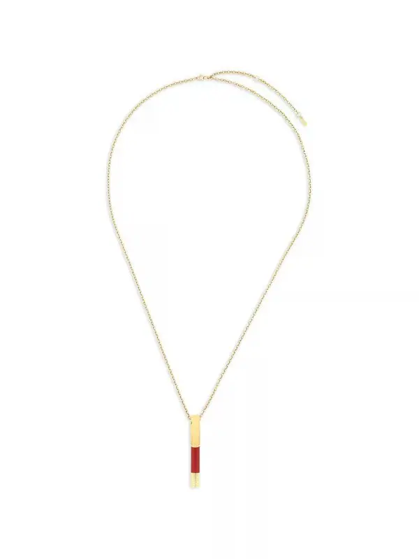 S.t. Dupont Engraved Logo Mini Pen Necklace - Gold