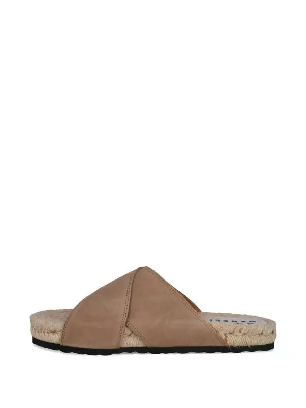 Manebí Crossover Strap Suede Sandals