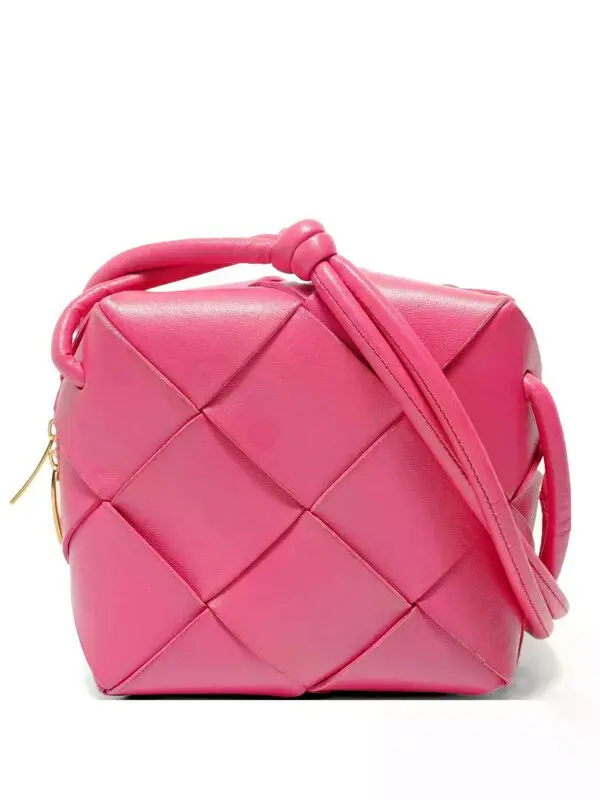 Bottega Veneta Intrecciato Mini Cassette Camera Bag - Pink