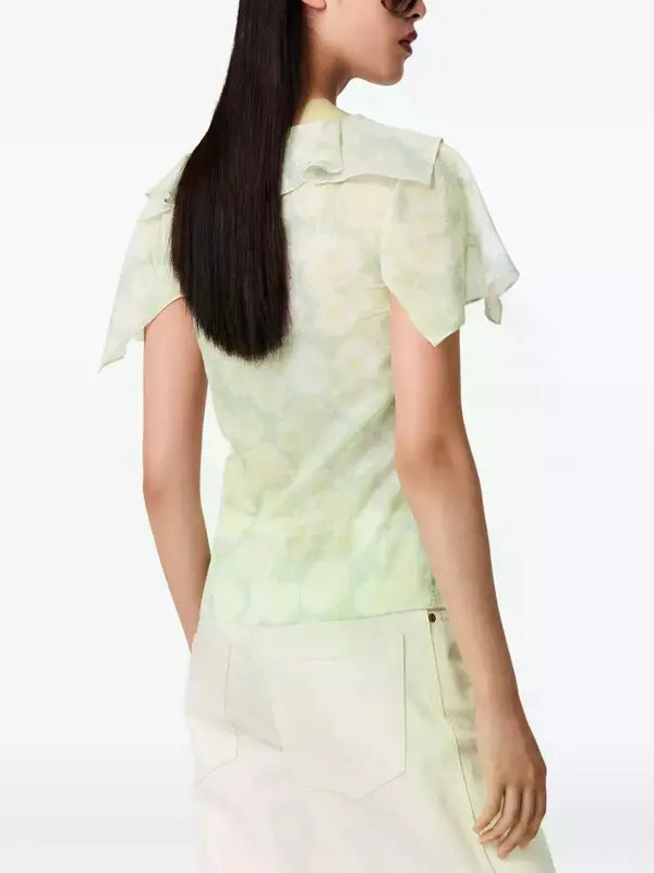 Stella McCartney Daisy Floral-print Ruched Top