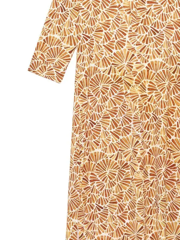 Malìparmi Shell Print Midi Dress