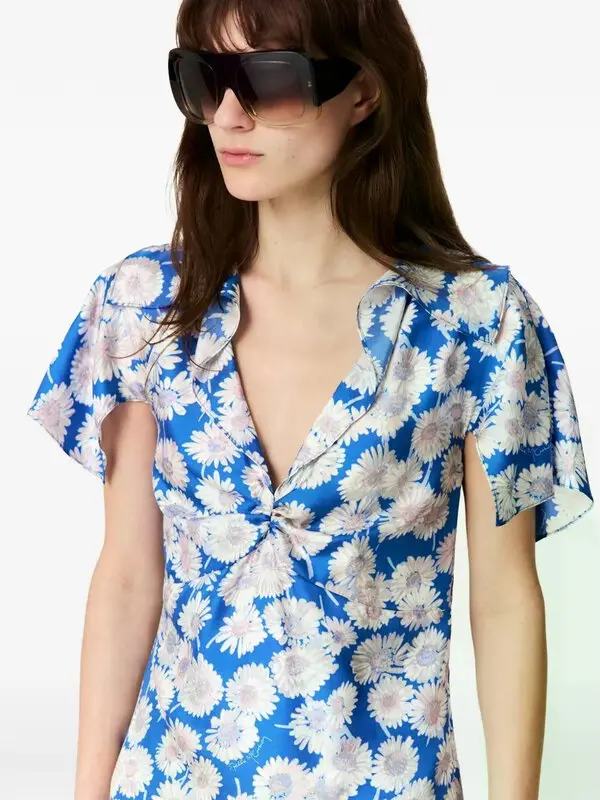 Stella McCartney Daisy Floral-print Silk Dress