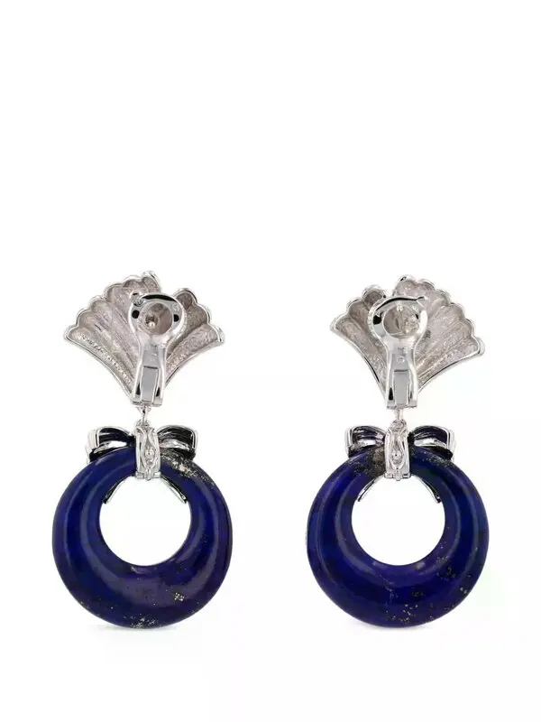 Van Cleef & Arpels Lapis Lazuli And White Gold Earrings - Silver