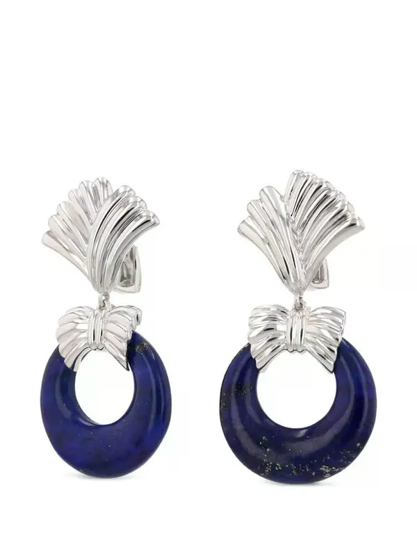 Van Cleef & Arpels Lapis Lazuli And White Gold Earrings