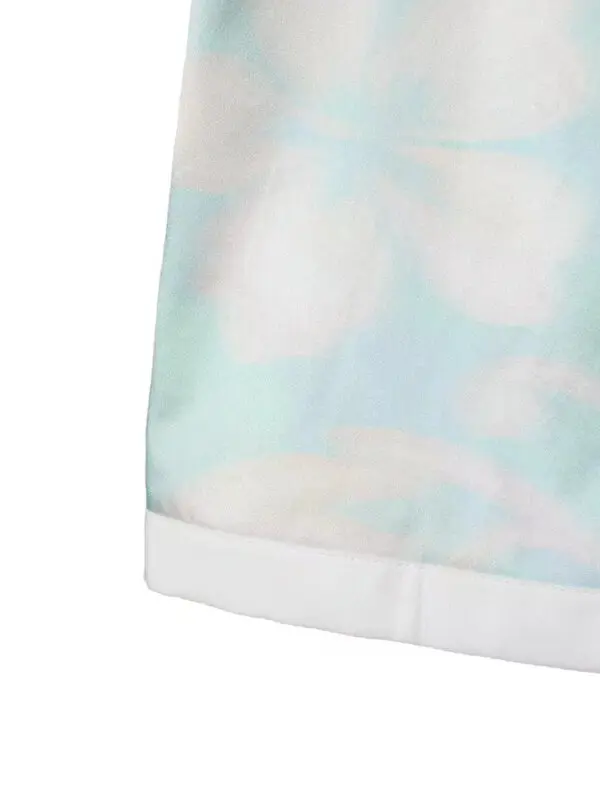 JULIE KEGELS Floral Print Lace-up Skirt