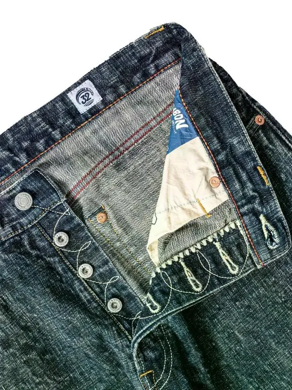 NBDN DENIM Saiko Stonewashed Straight-leg Jeans