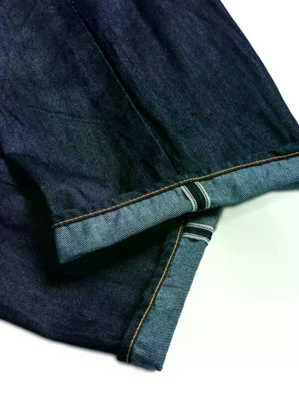 NBDN DENIM Sashiko-patch Straight-leg Jeans