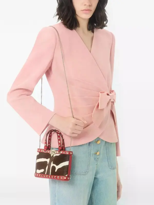Valentino Garavani Rockstud Mini Shopping Bag - Brown