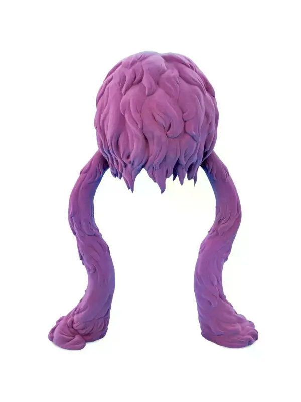 BRAD GUNN Mope Head Floor Lamp - Purple