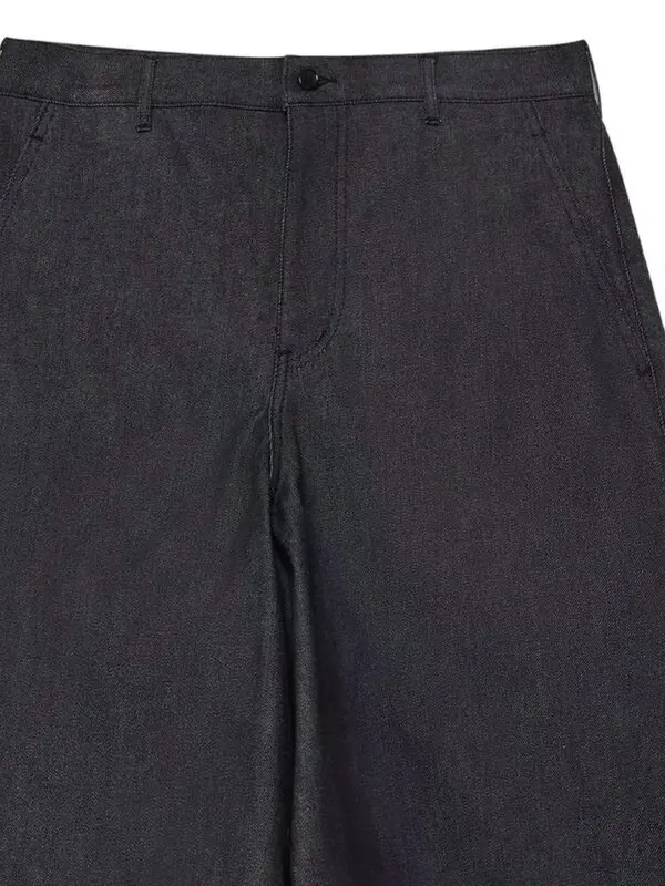 Comme Des Garçons Wide-leg Denim Shorts
