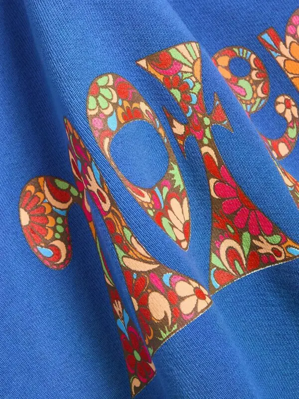 MOTHER Floral Print Raglan Sleeve Sweatshirt