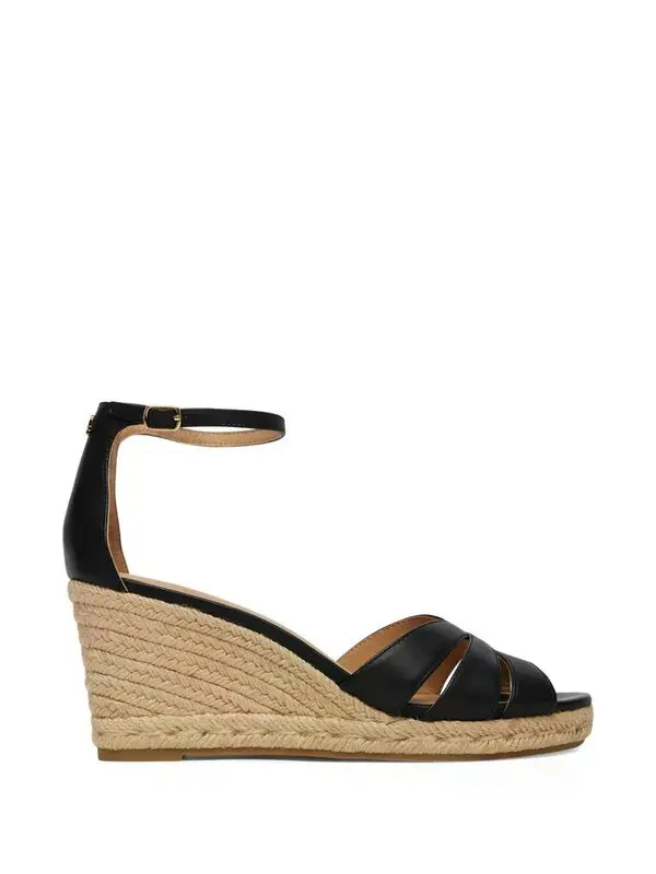 Ralph Lauren Nellie Wedge Espadrilles - Black
