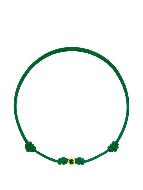 Luis Morais Four-leaf Clover Cord Bracelet - Green
