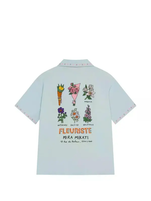 Mira Mikati Embroidered Short-sleeve Shirt