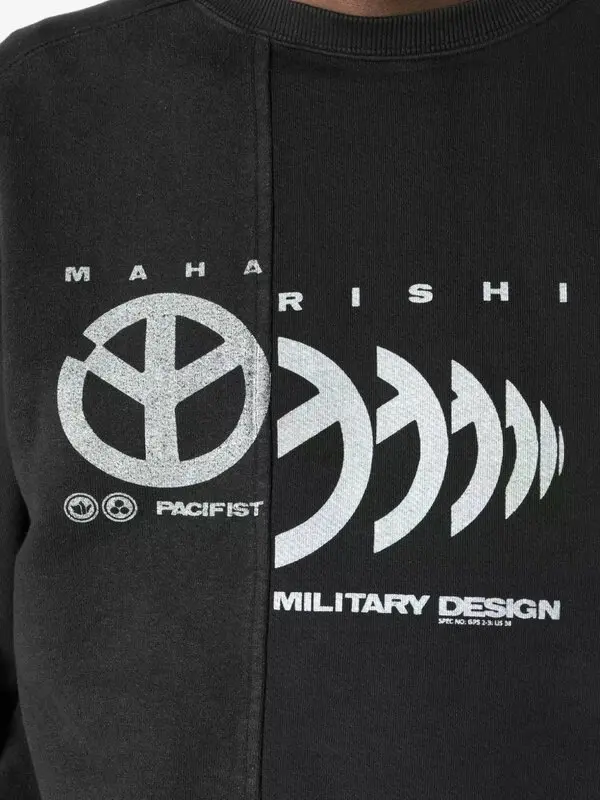 MAHARISHI Logo-print Panelled Sweater
