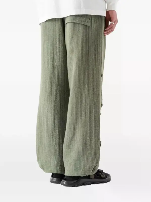 MAHARISHI Sashiko-stitched Wide-leg Trousers