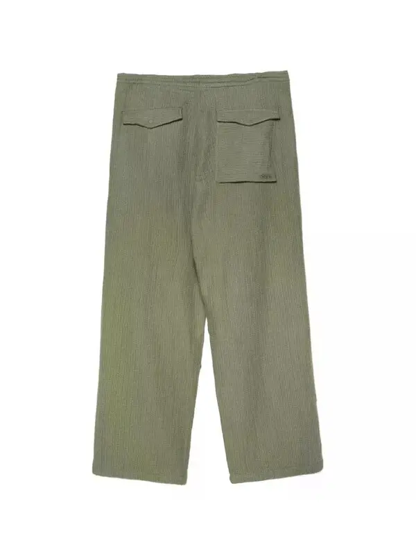 MAHARISHI Sashiko-stitched Wide-leg Trousers