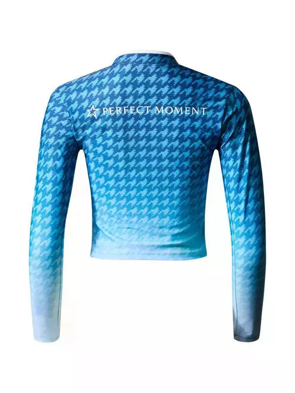 Perfect Moment Houndstooth Rash Guard Top