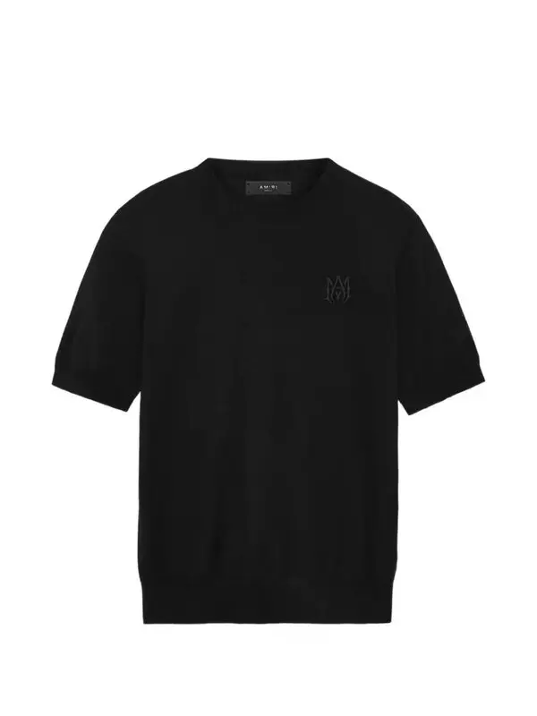 Amiri Ma Logo-embroidered T-shirt - Black