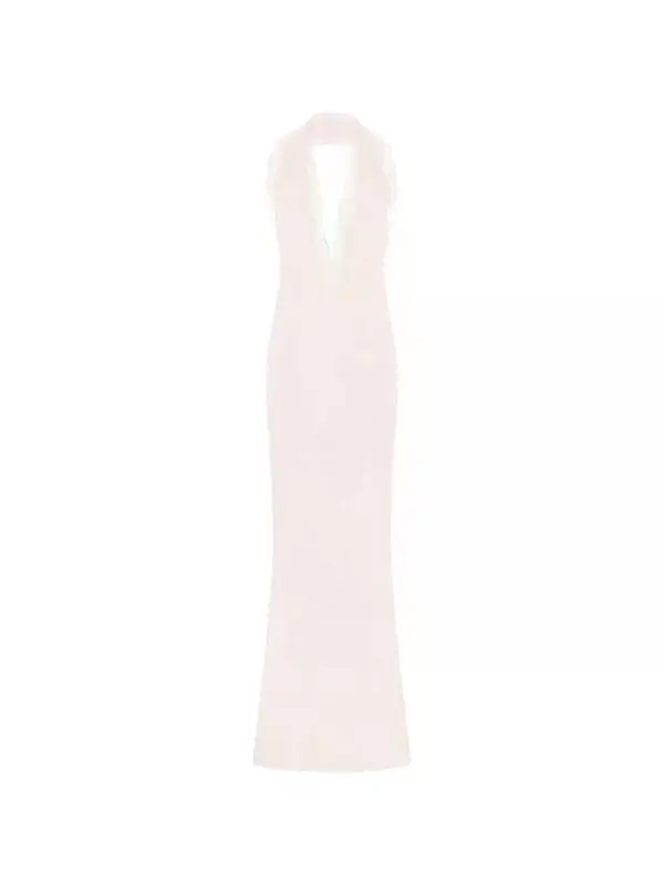 16Arlington Malena Satin Dress With Lace Trim - Pink
