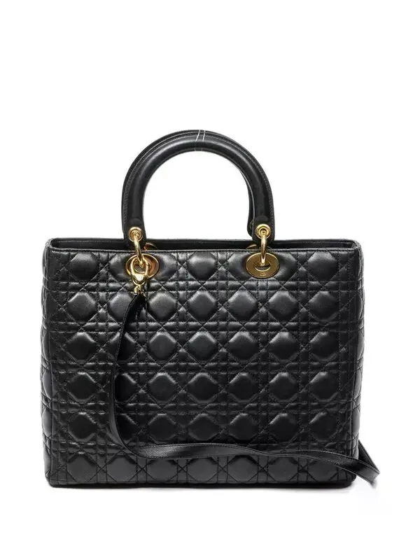 Dior Lady Tote Bag - Black