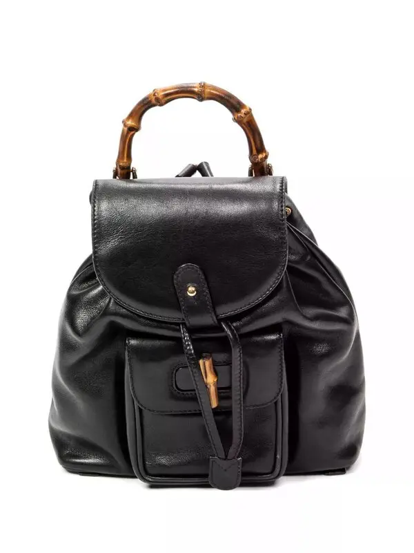 Gucci Mini Bamboo Leather Backpack
