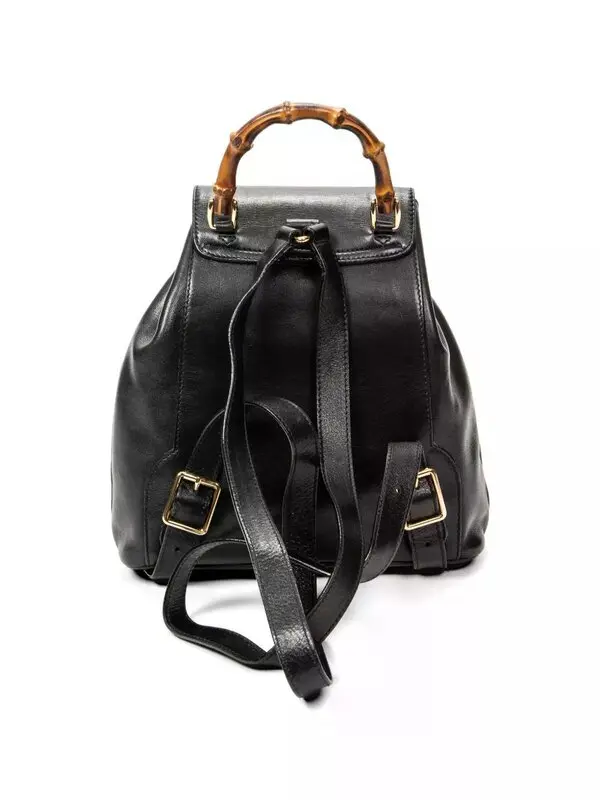 Gucci Mini Bamboo Leather Backpack