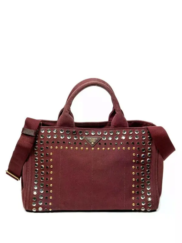 Prada Canapa Tote Bag - Red