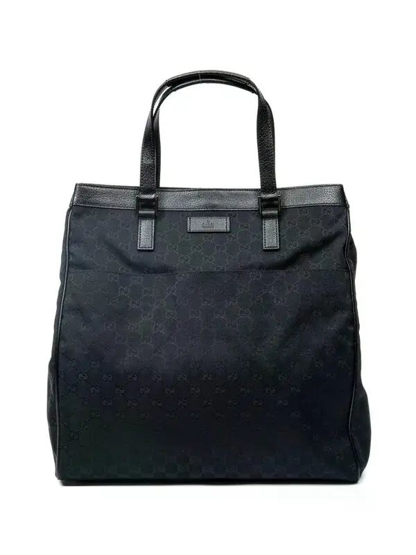 Gucci Gg-pattern Tote Bag - Black