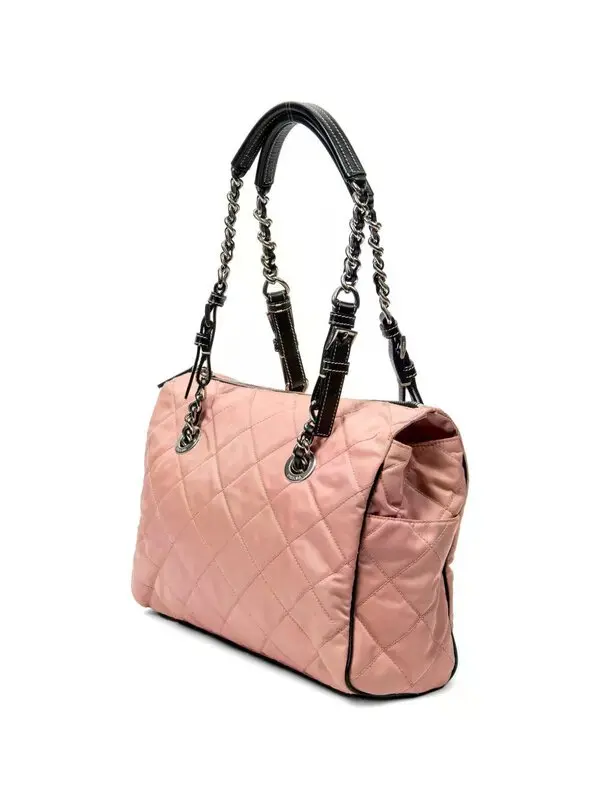 Prada Quilted Chain-link Tote Bag