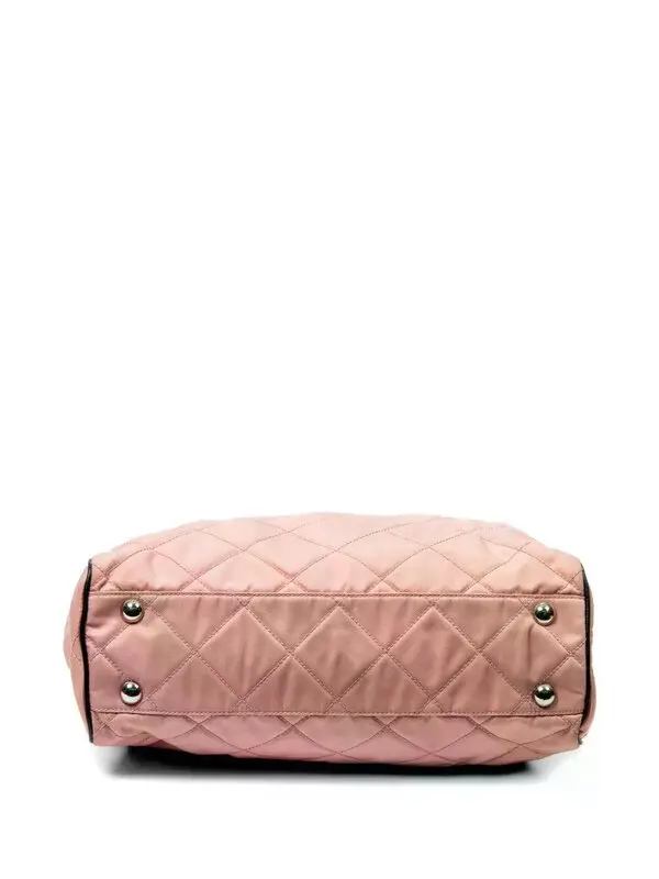 Prada Quilted Chain-link Tote Bag