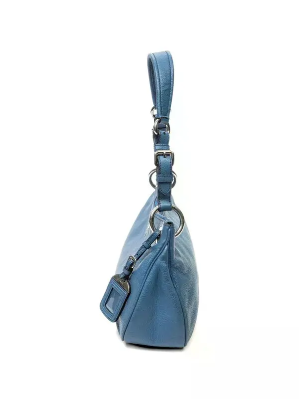 Prada Buckle Zip Hobo Shoulder Bag