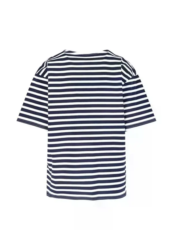 Matteau Striped Short-sleeve T-shirt - Blue