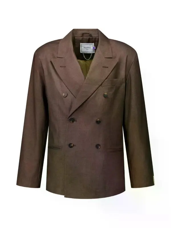 HOUSE OF SUNNY Double-breasted Blazer - Brown