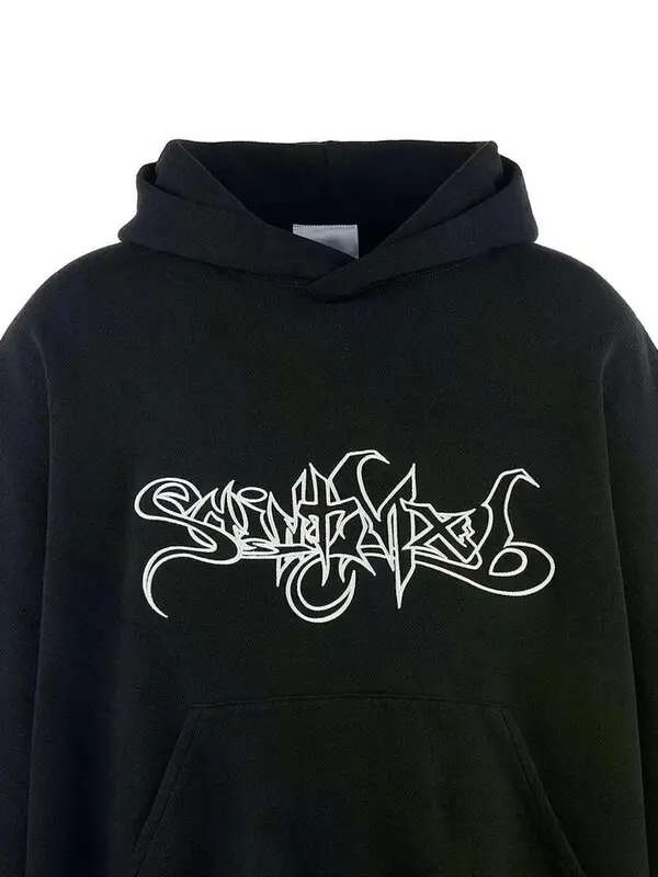 SAINT MXXXXXX Logo-print Hoodie - Black