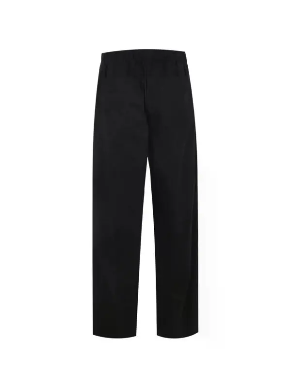 A PAPER KID Crystal Embellished Cotton Trousers - Black