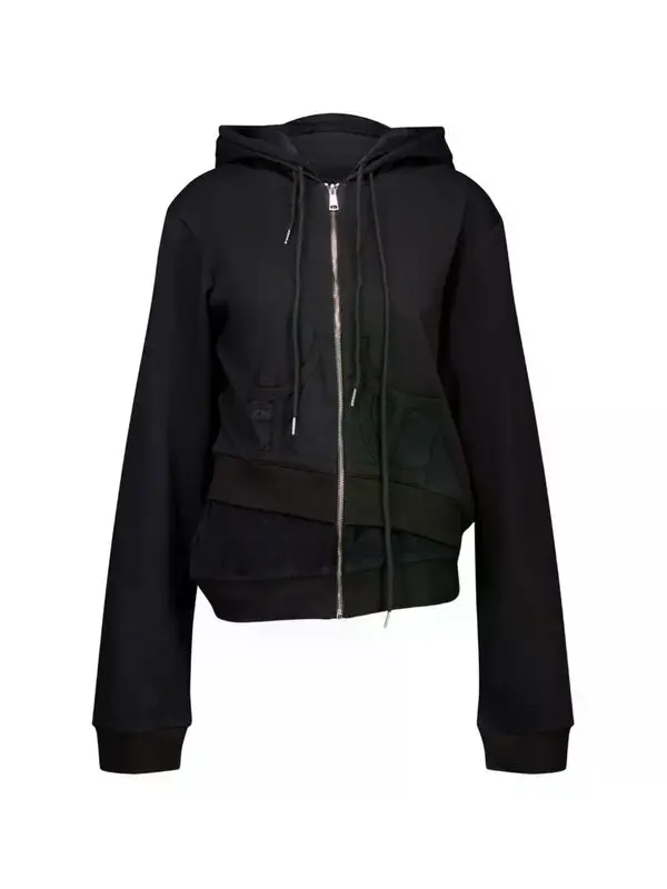 Natasha Zinko Layered Asymmetric Hoodie - Black