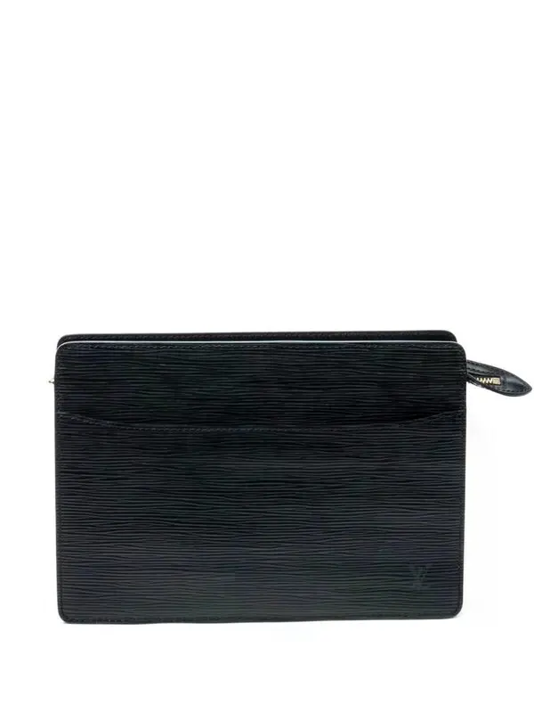 LOUIS VUITTON Textured Clutch Bag