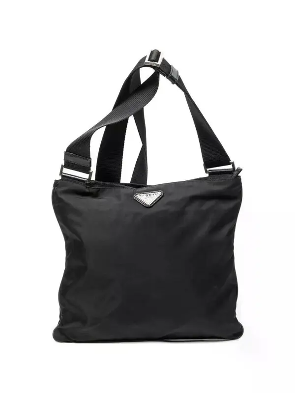 Prada Logo-plaque Shoulder Bag