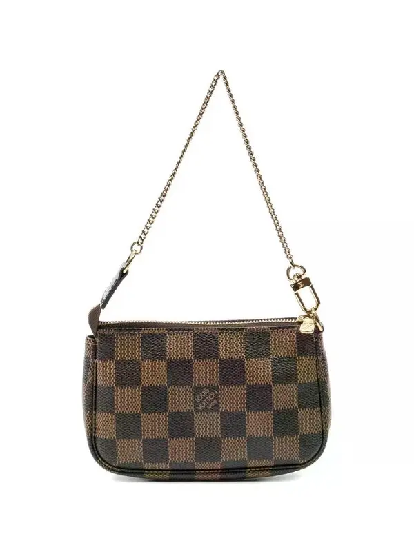 LOUIS VUITTON Damier Ebène Check-pattern Shoulder Bag