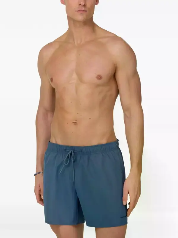 Boggi Milano Technical Swim Shorts With Drawstring Waist